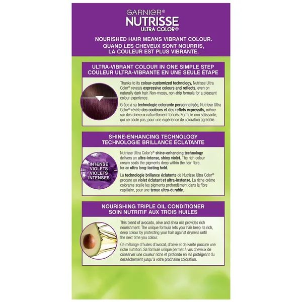 Garnier Nutrisse Ultra Colour Dark Brown Hair Color with Avocado Oil ...